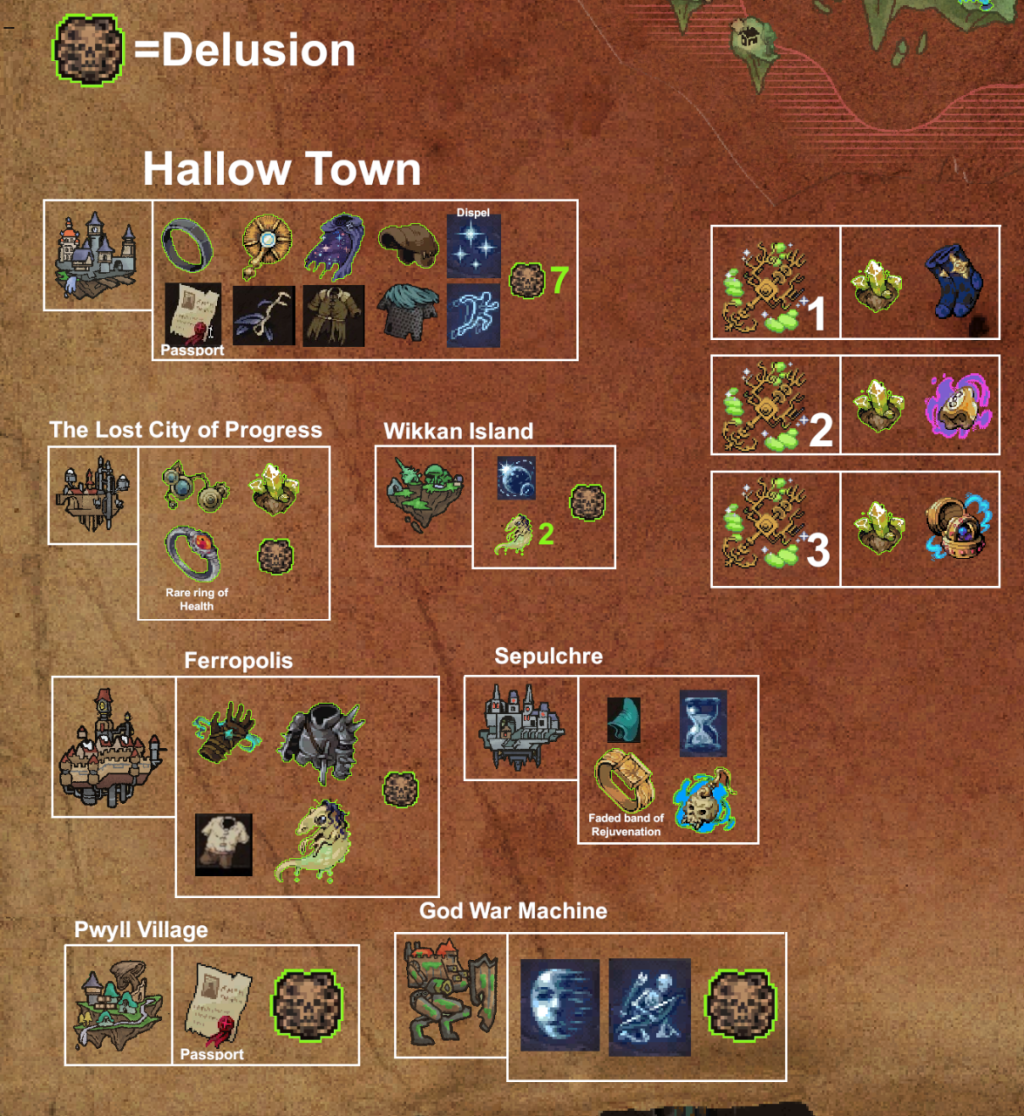Dread Delusion: World Map with All Items Location – KosGuides