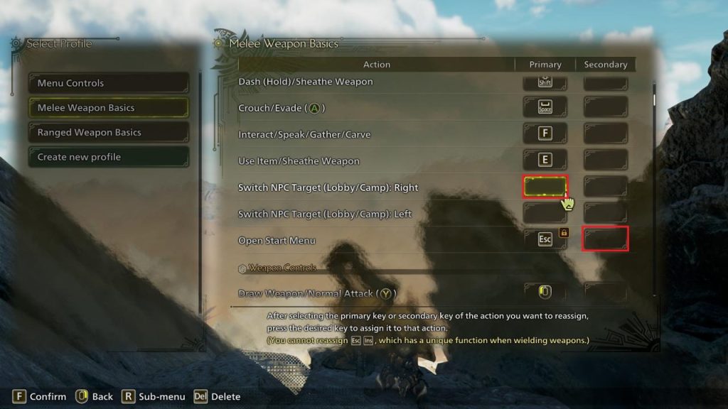 Monster Hunter Wilds: Recommended Options & Keyboard & Mouse Controls ...