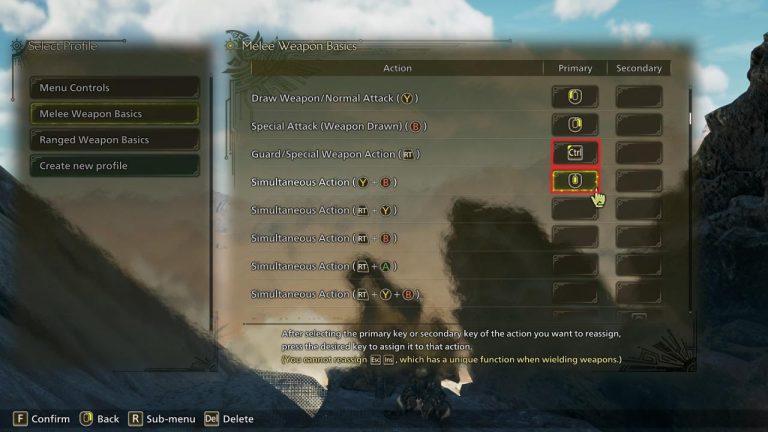 Monster Hunter Wilds: Recommended Options & Keyboard & Mouse Controls ...