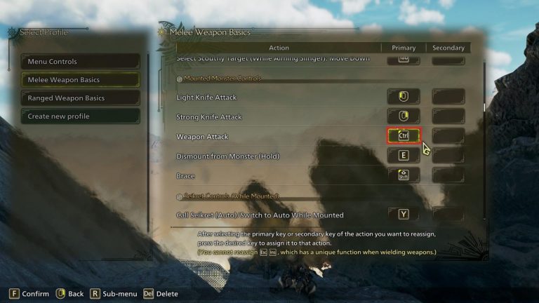 Monster Hunter Wilds: Recommended Options & Keyboard & Mouse Controls ...